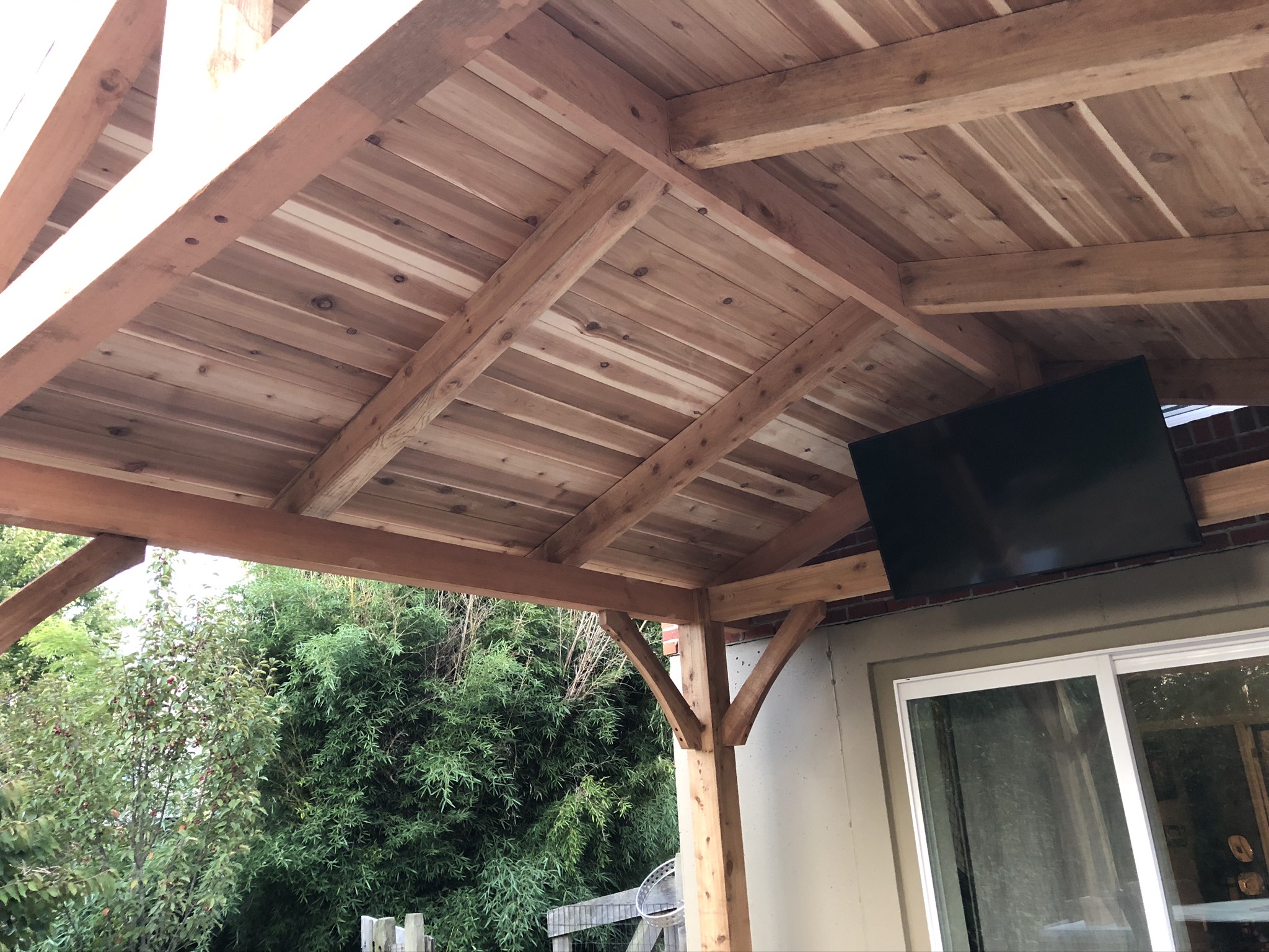 12x12 Cedar Pavilion - Grove City, Ohio - Cedar & Stone